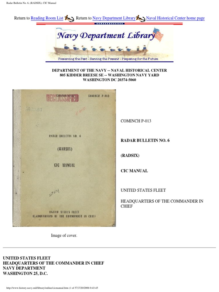 Reading Room List Navy Department Library Naval Historical Center Home ...