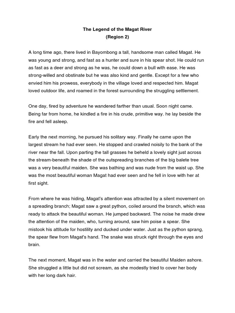 The Legend of The Magat River | PDF