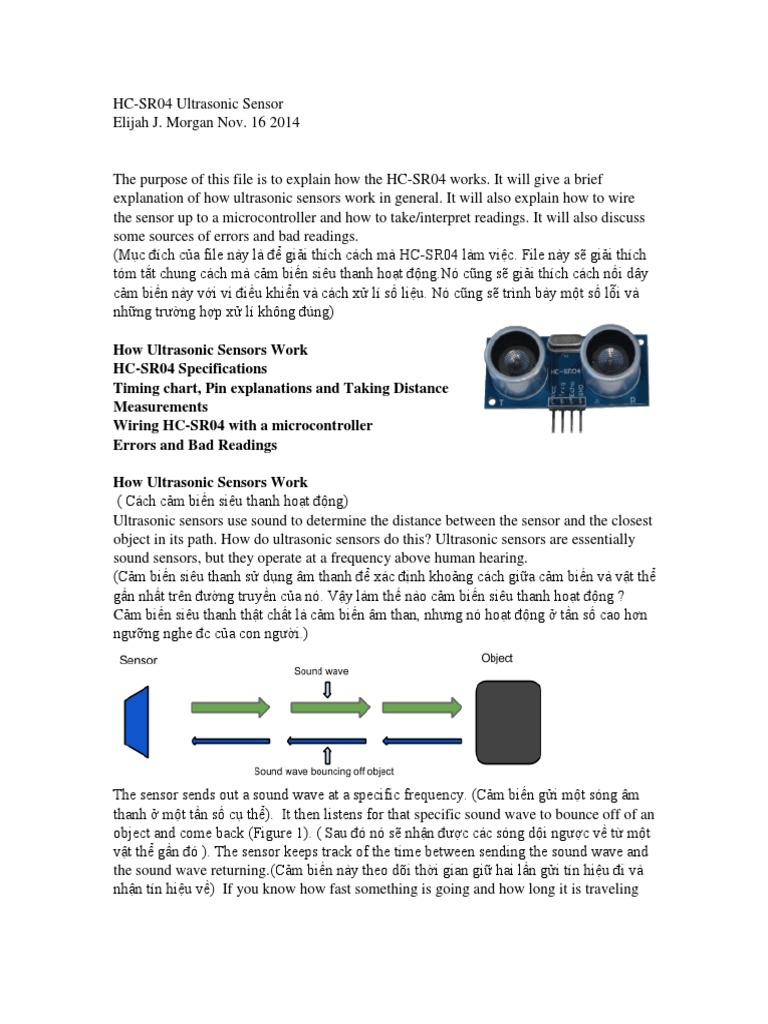 Datasheet HC SR04 1 | PDF