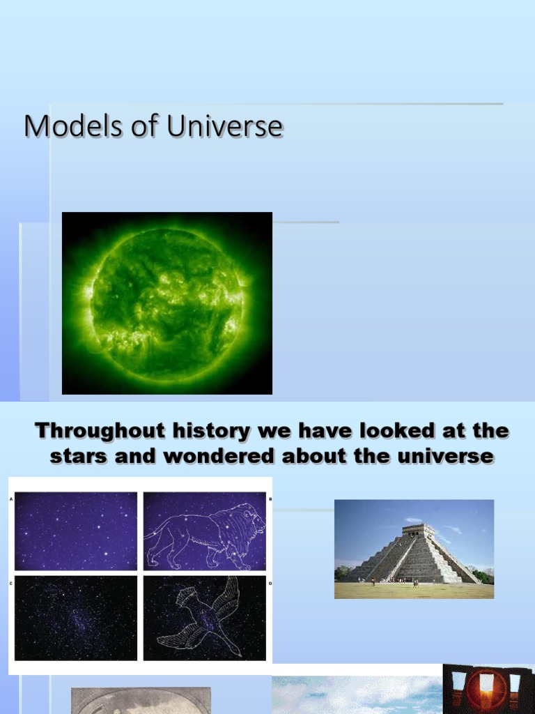Historical Models of the Universe | PDF | Heliocentrism | Galileo Galilei