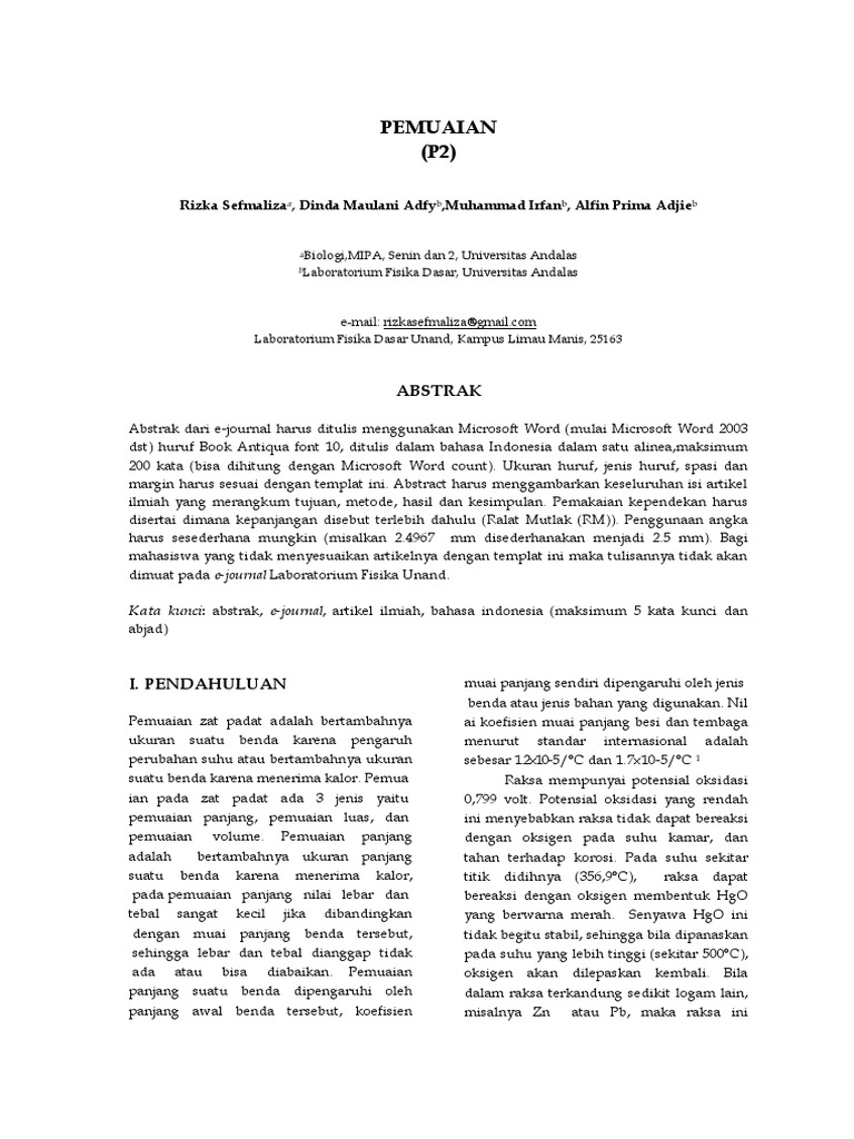 Jurnal Pemuaian Kelompok 12 Biologi | PDF