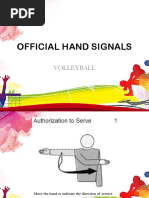 Volleyball Hand Signals | PDF | Finger | Hand