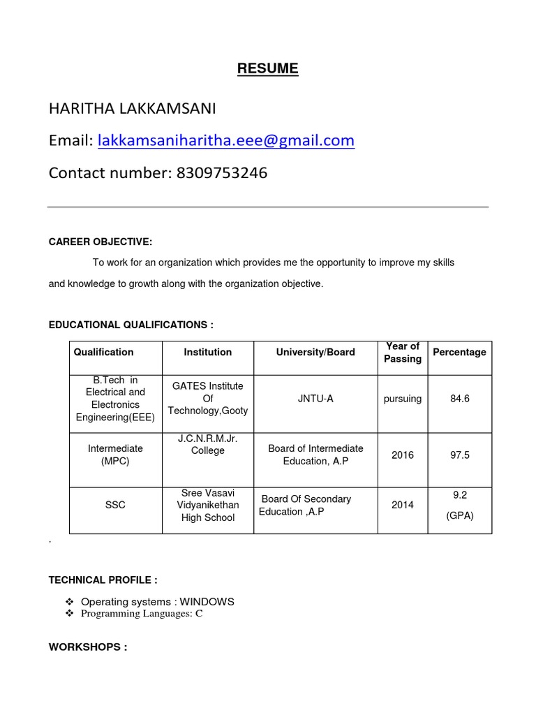 Haritha Resume 2 | PDF | Learning | Behavior Modification