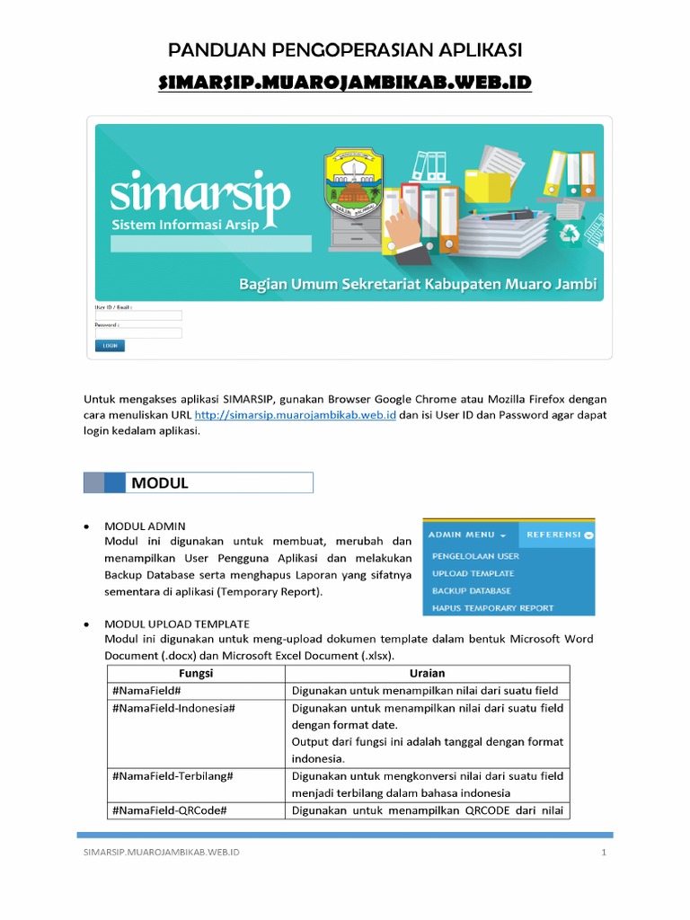 Panduan Simarsip | PDF