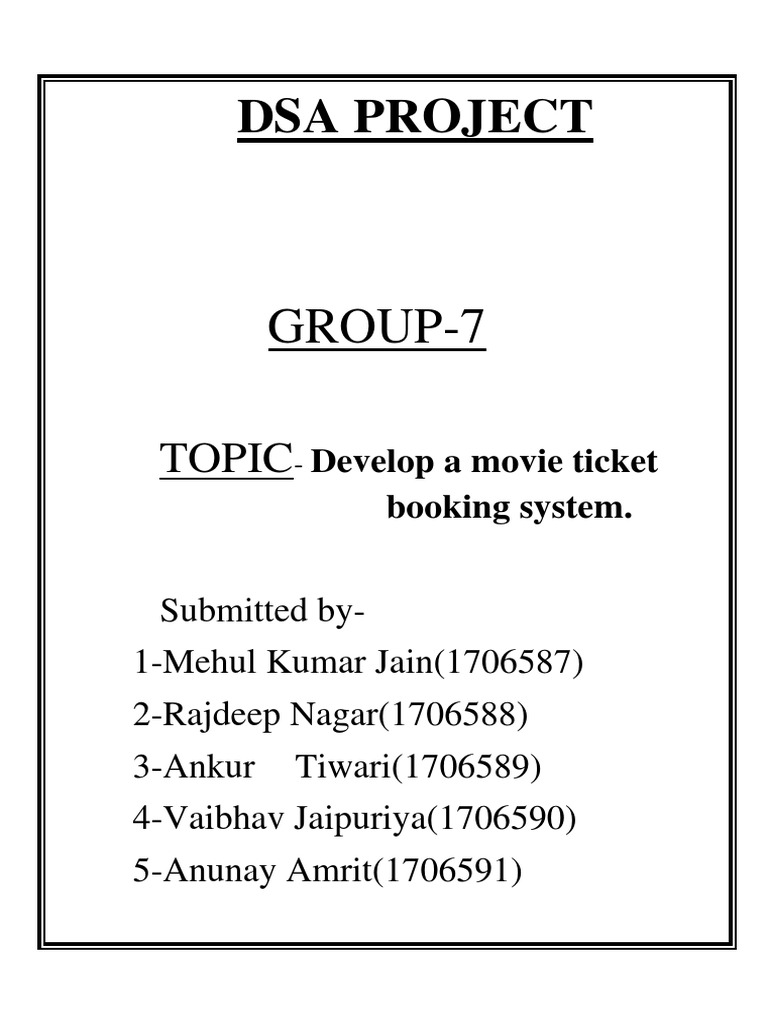 Movie Ticket Booking System | PDF | User (Computing) | Text File