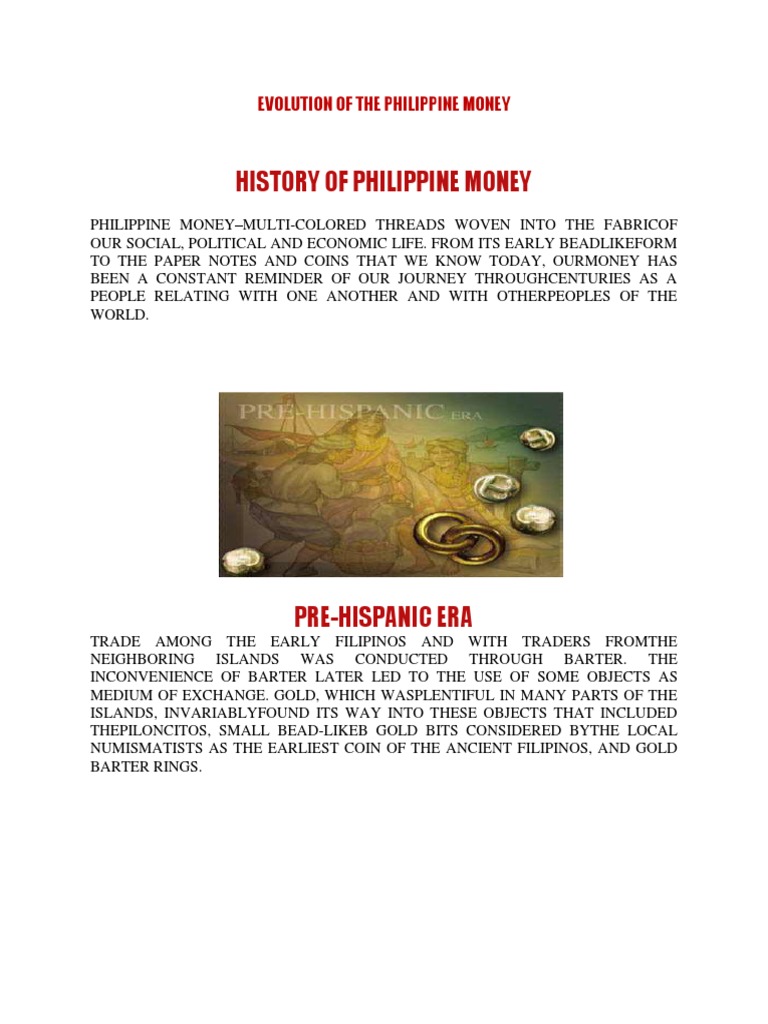 Evolution of The Philippine Money | PDF | International Finance ...