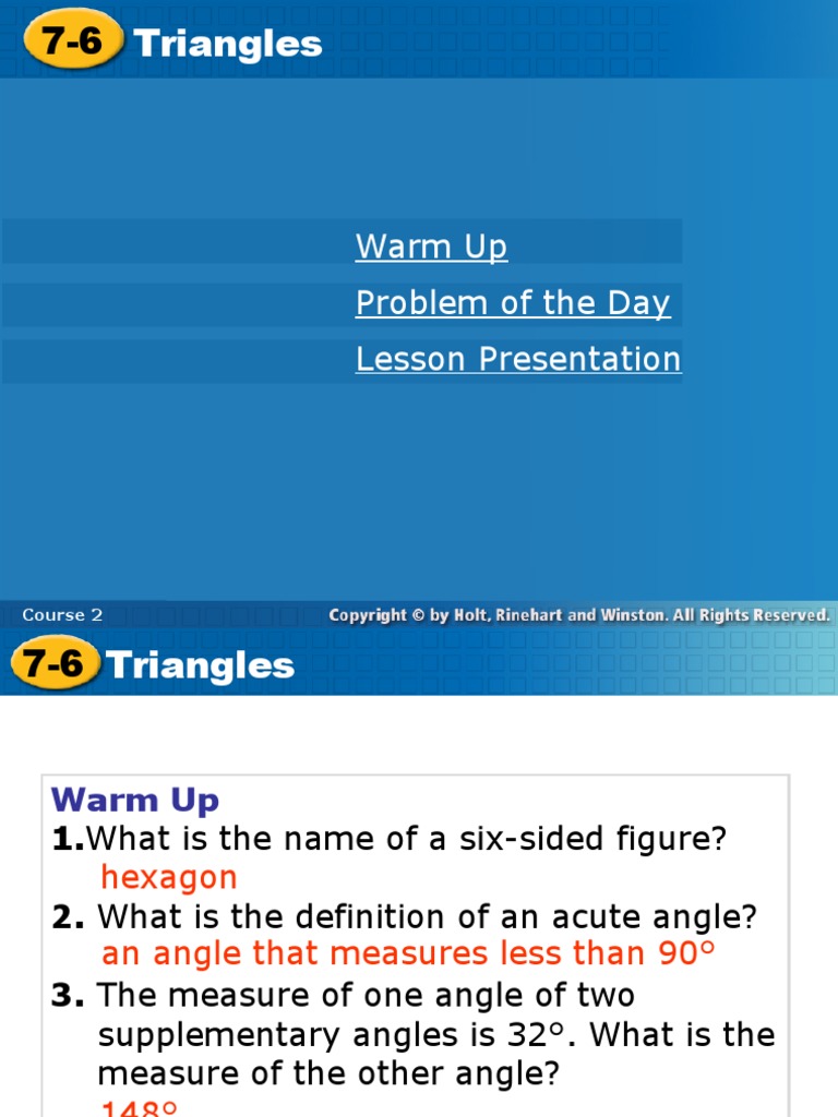Traingle Classification | PDF | Triangle | Geometric Shapes