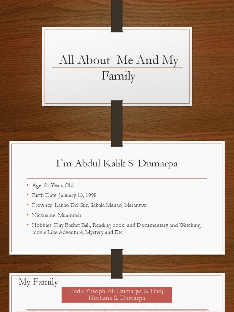 Abdul Kalik: My Family Overview | PDF