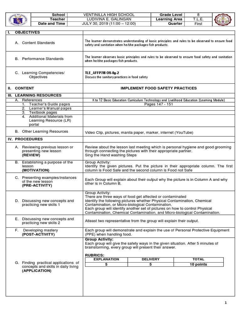 DLL | PDF | Food Safety | Sanitation