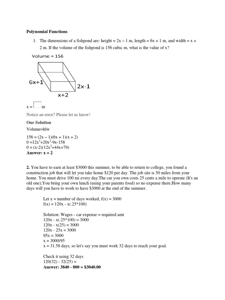Polynomial Functions | PDF | Theoretical Computer Science ...