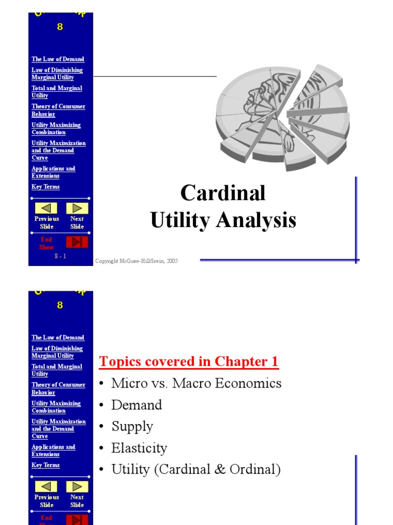Cardinal Utility Analysis: Previous Slide Next Slide | PDF | Utility ...