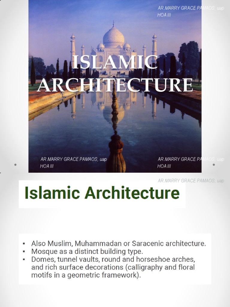 Islamic Architecture | PDF | Architectural Styles | Religious Architecture