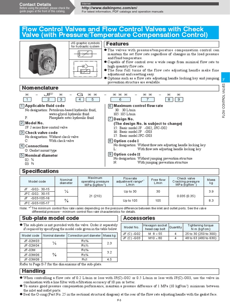 Flow Control Valve Serial Number PDF | PDF | Valve | Flow Measurement