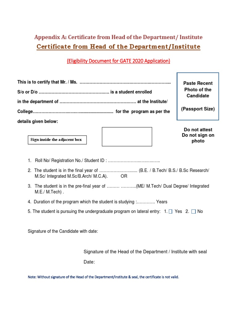 Elegibility Certificate Format | PDF | Career & Growth