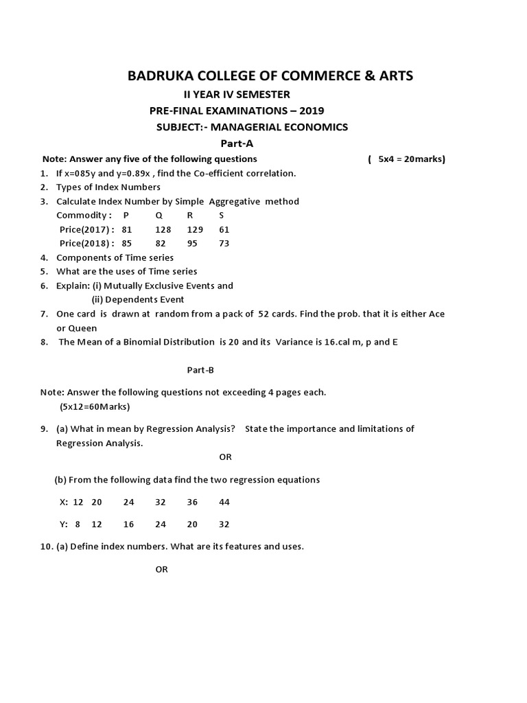 Business Statistics-2 PDF | PDF | Time Series | Regression Analysis