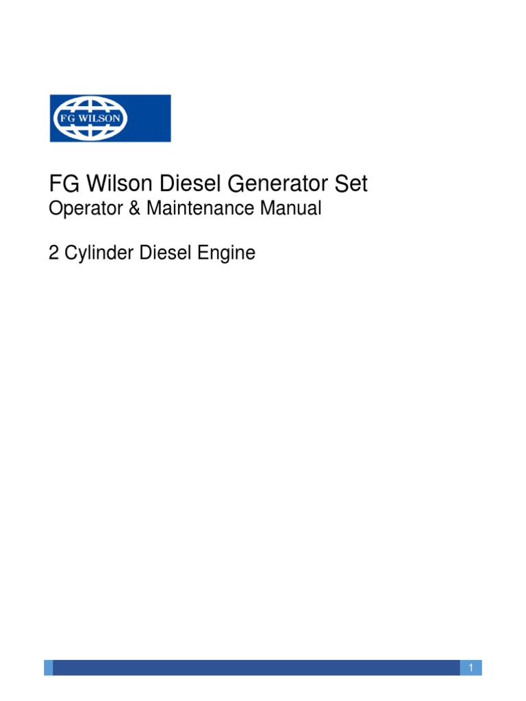 FG Wilson India Operator (2 Cyl) PDF | PDF | Components | Machines