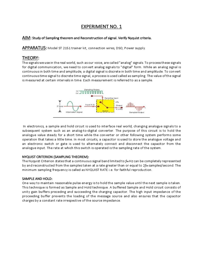 Verify Nyquist Criteria Using MATLAB | PDF | Modulation | Sampling (Signal Processing)