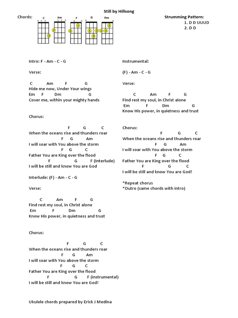 Be Still My Soul Guitar Chords