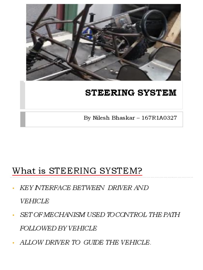 Understanding Vehicle Steering Systems | PDF | Steering | Gear