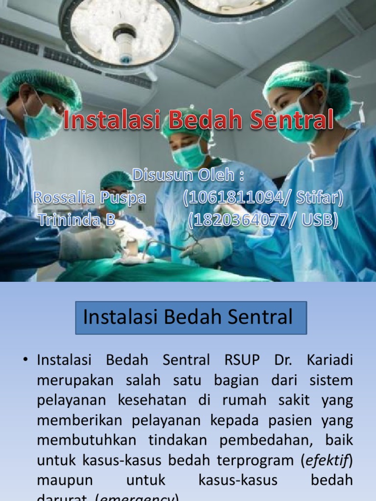 Instalasi Bedah Sentral PPT | PDF