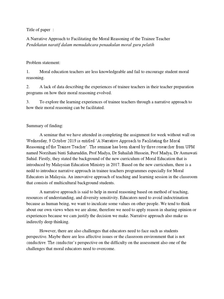 Example Seminar Report Educational | PDF