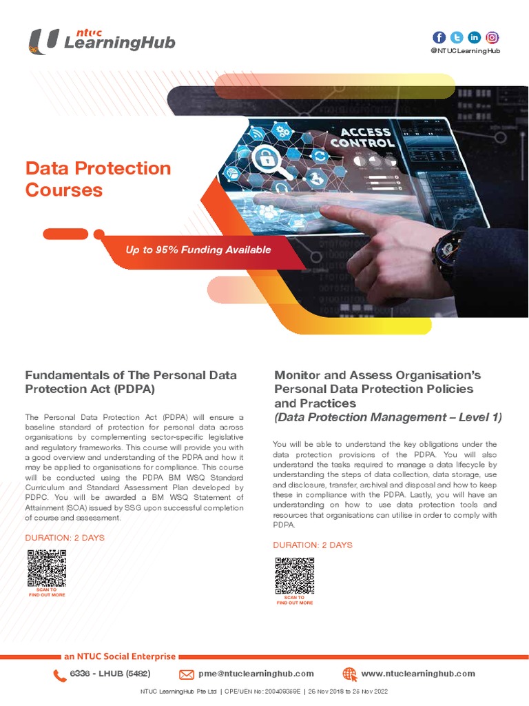 5 Data-Protection-Courses Sep-Oct 2019 FA LOWRES Web | PDF | Risk Management | Regulatory Compliance