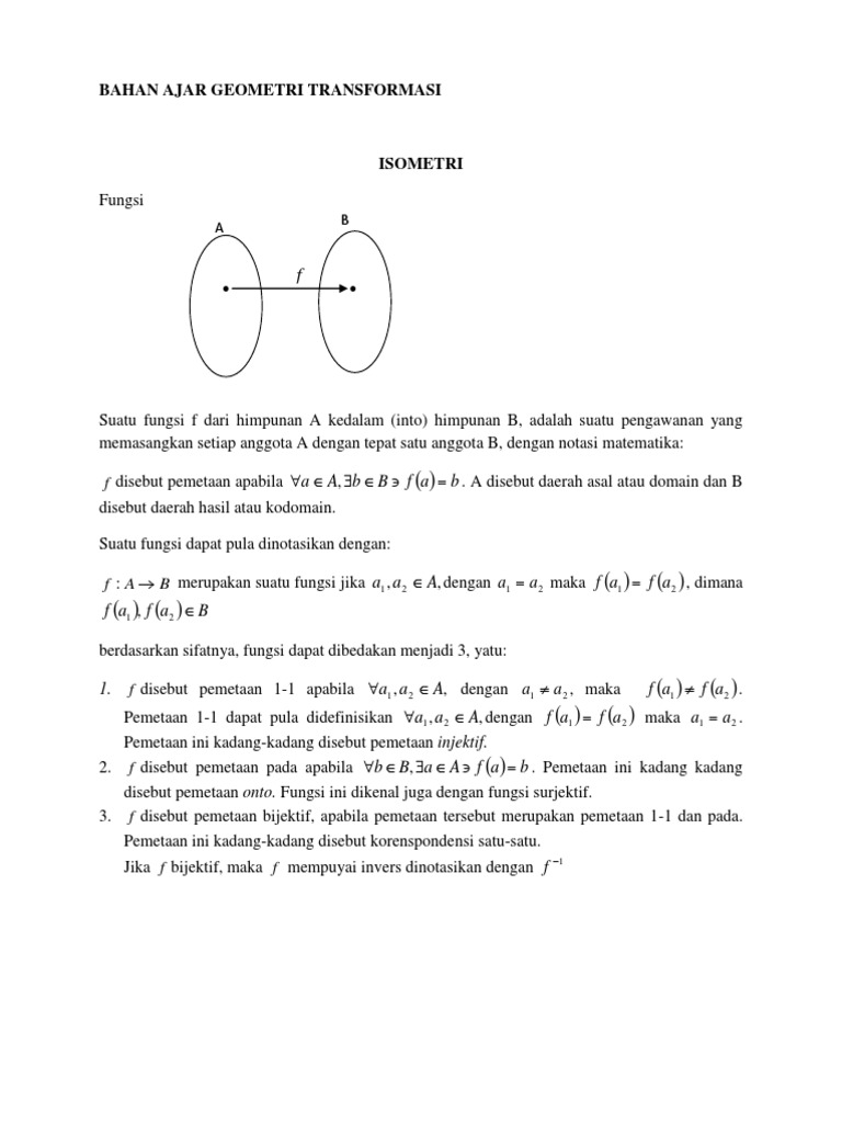 Bahan Ajar Geometri Transformasi Ok | PDF