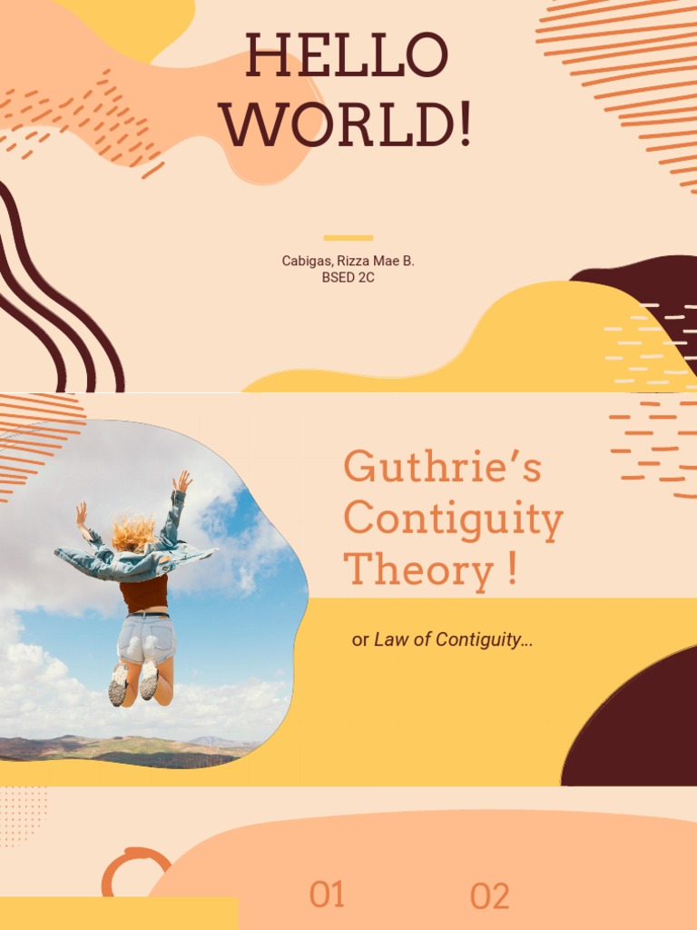 Guthrie's Contiguity Theory | PDF | Nervous System | Learning