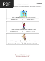 Sanhi at Bunga WORKSHEET | PDF