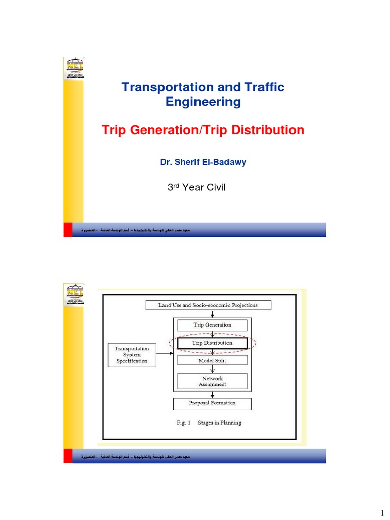 Transportation and Traffic Engineering: Trip Generation/Trip ...