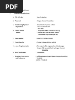 Livelihood Project Proposal | PDF | Social Science