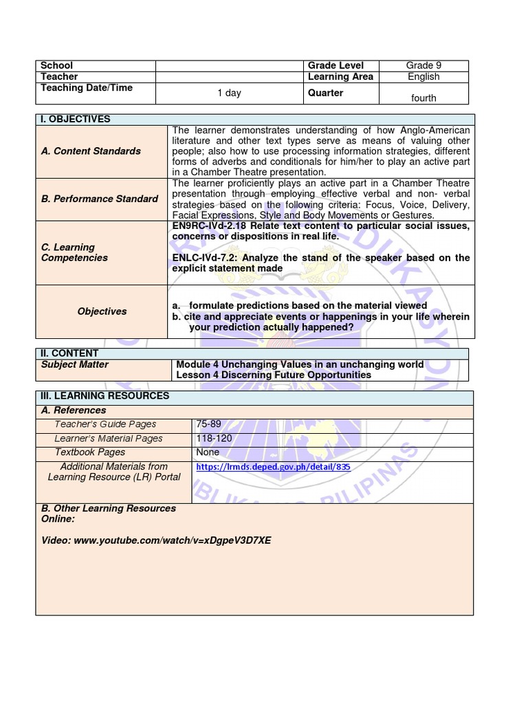 Discerning Fact from Opinion: A Lesson Plan for Analyzing ...