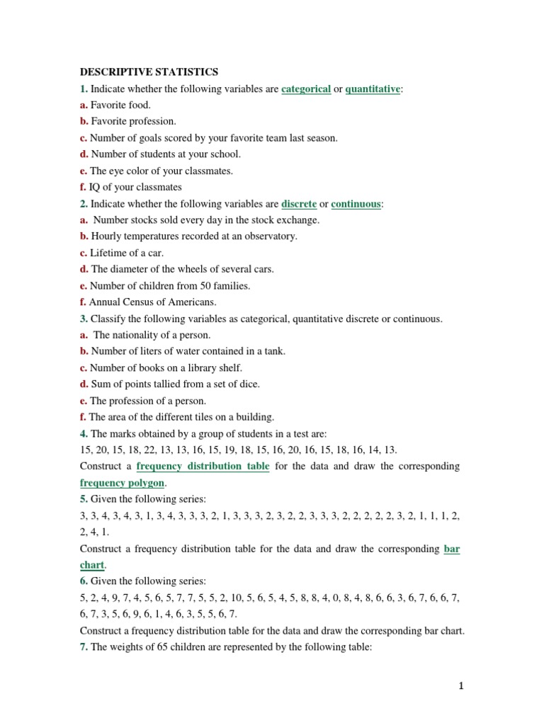 Exercise For Statistics Course | PDF | Confidence Interval ...