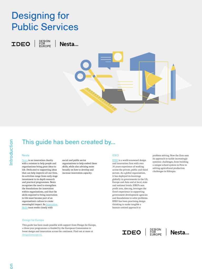 Nesta, Ideo - Designing For Public Services | PDF | Design Thinking ...