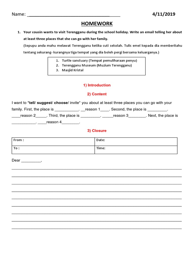 Homework: Name | PDF