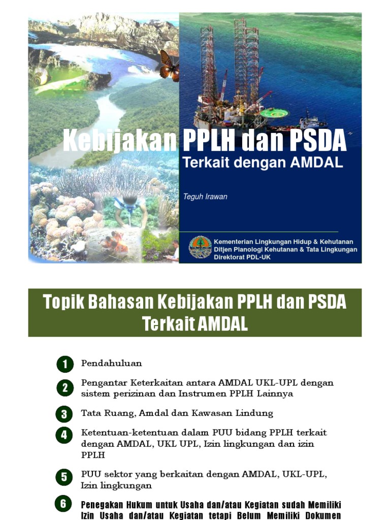 Kebijakan PPLH Dan Psda | PDF