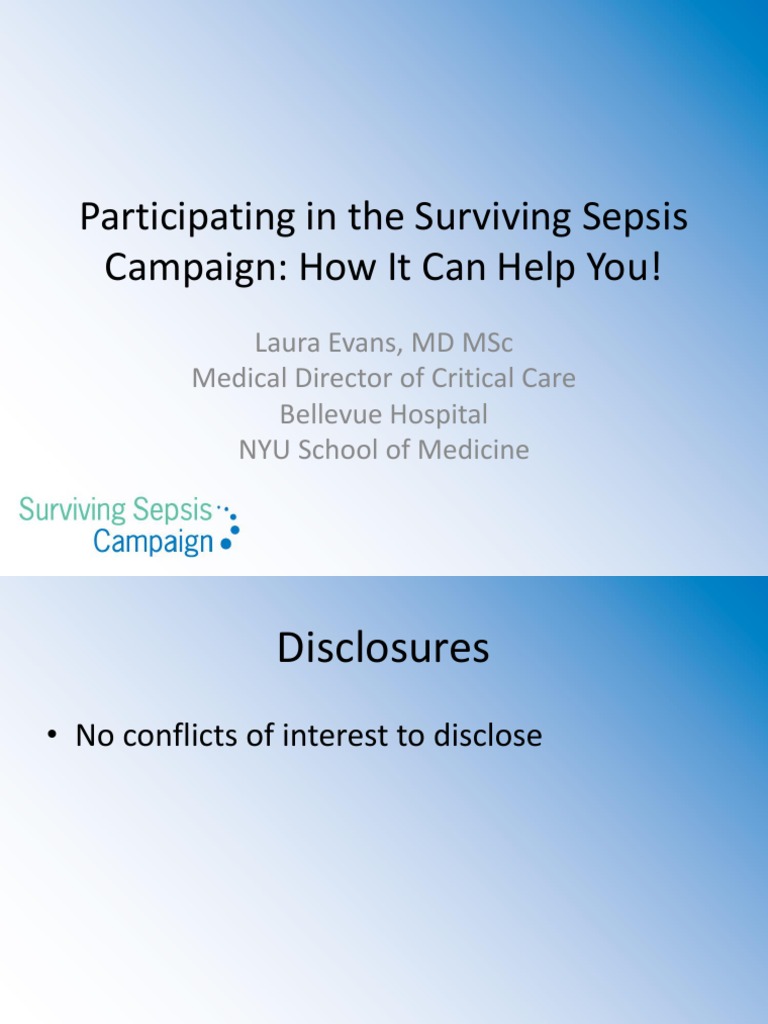 Benefits of the Surviving Sepsis Campaign | PDF | Sepsis | Epidemiology