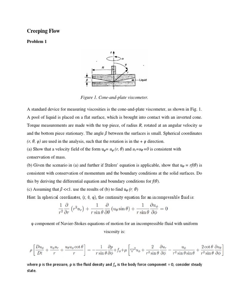 ATP Creeping Flow | PDF | Fluid Dynamics | Liquids