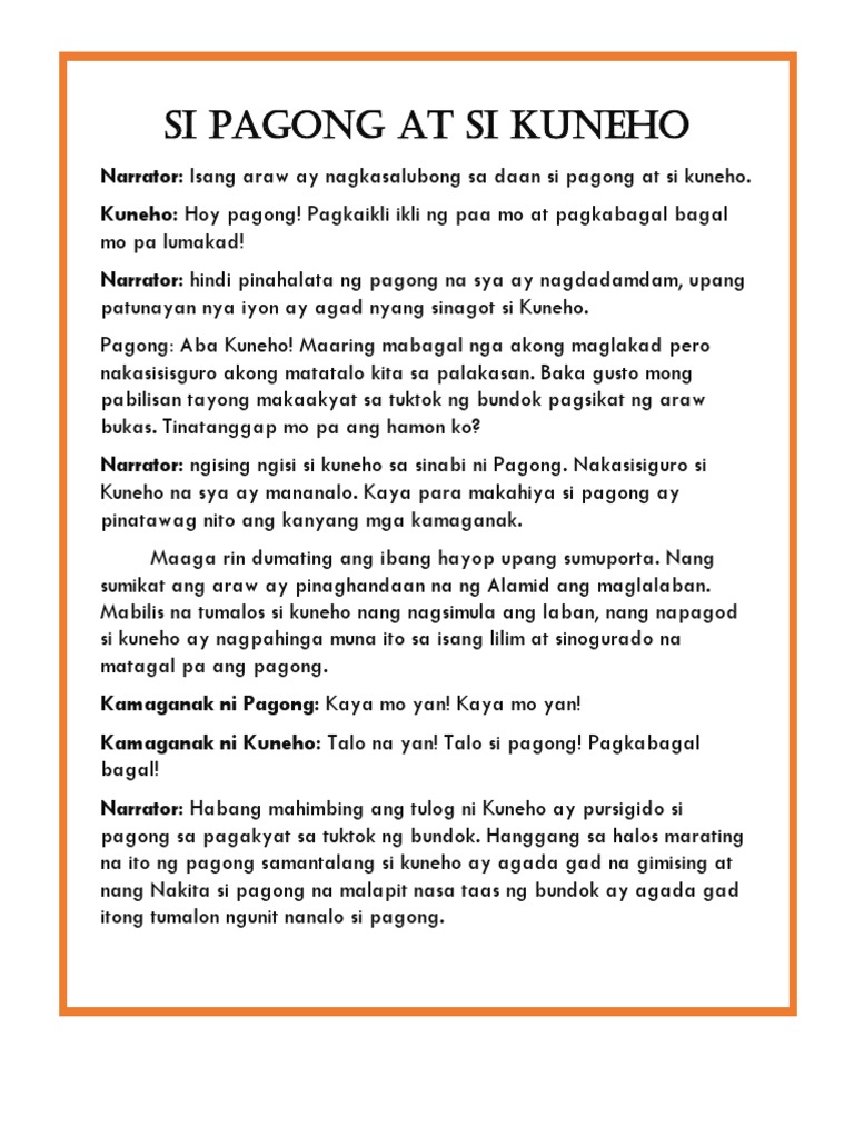 Si Pagong at Si Kuneho