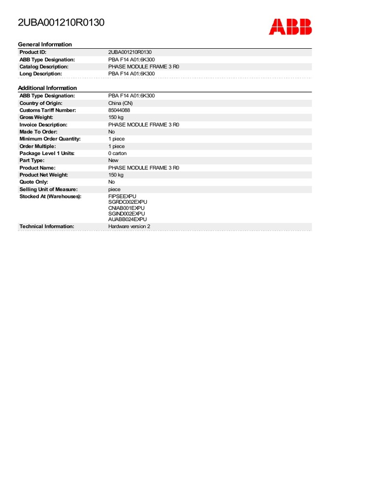 ABB Terminating Kit | PDF