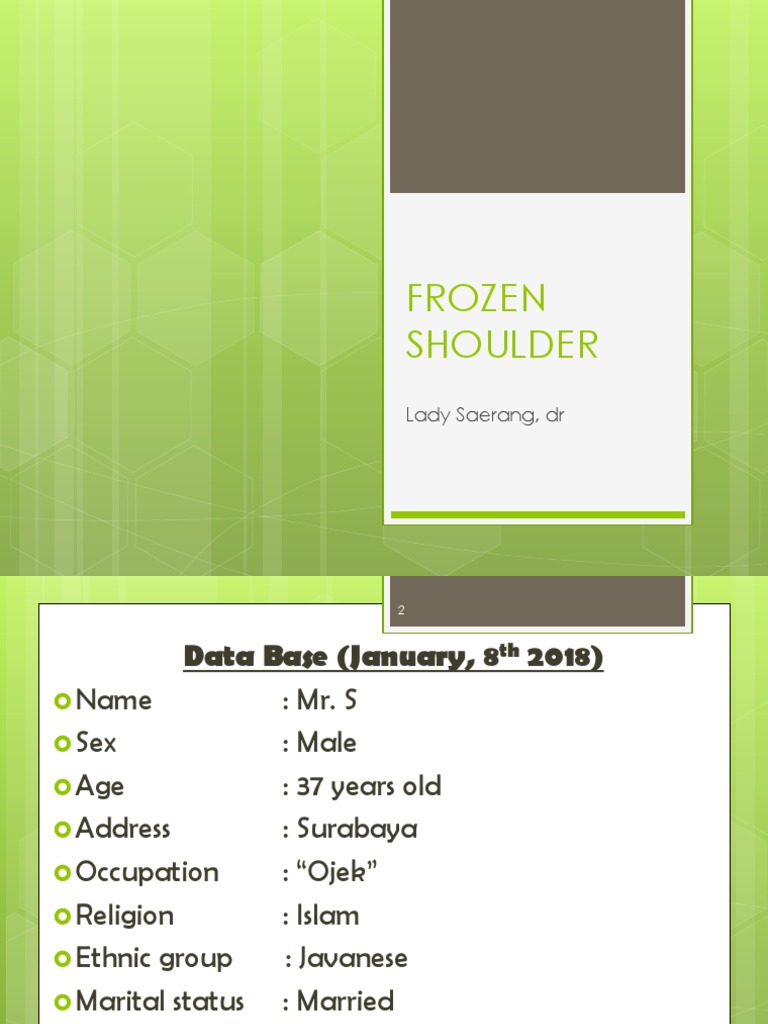 Frozen Shoulder Assessment Overview | PDF | Anatomical Terms Of Motion ...