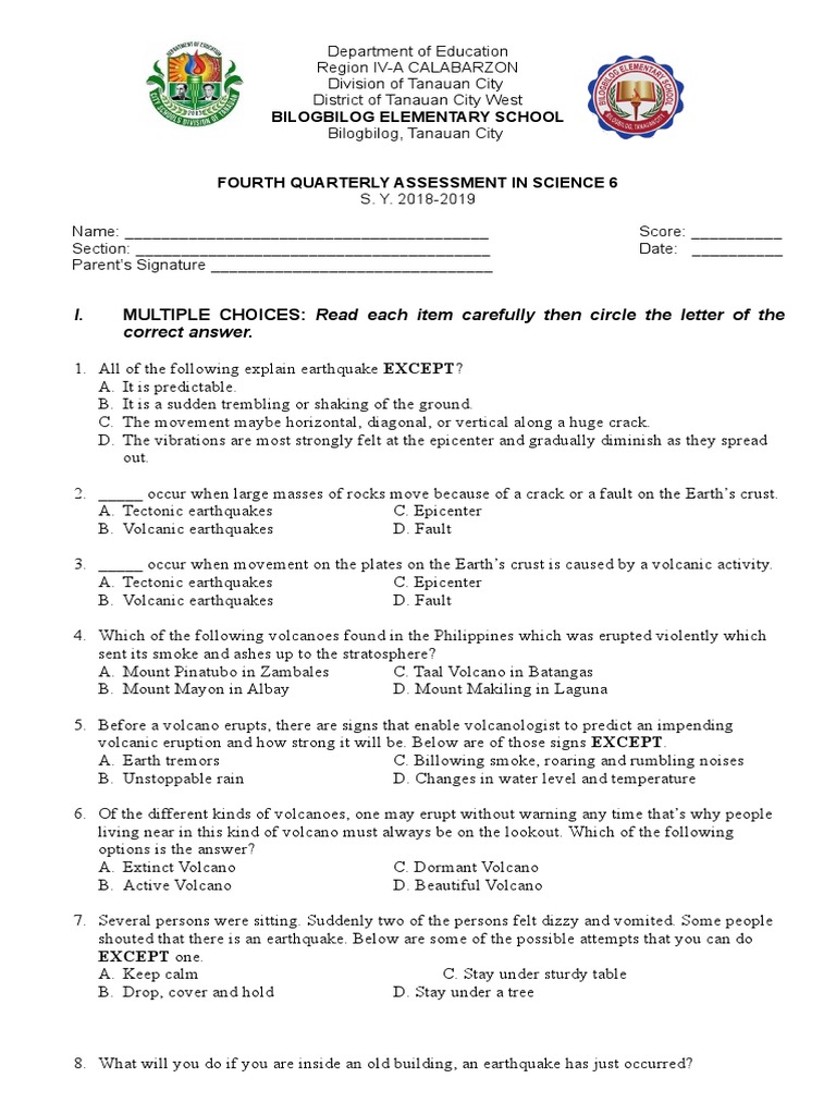 PT - Science 6 - Q4 - V2 | PDF | Planets | Sun