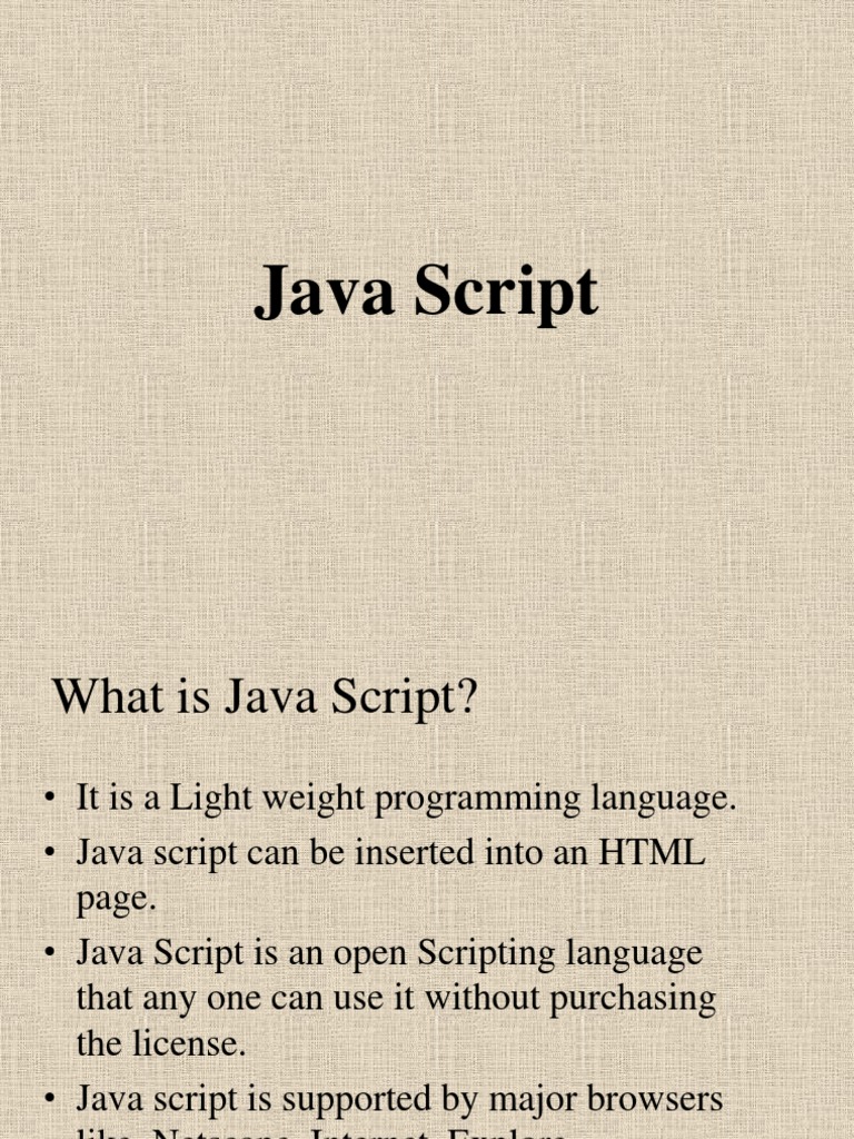 Javascript 1 | PDF | Scripting Language | Java (Programming Language)