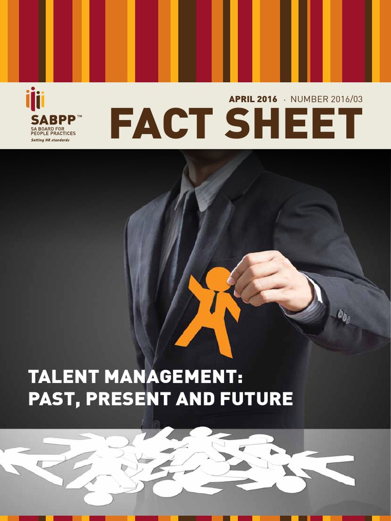 Sabpp Fact Sheet April 2016 | PDF | Talent Management | Human Resources