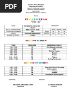 Grade 3 General Class Program Class Program Teachers Program | PDF ...