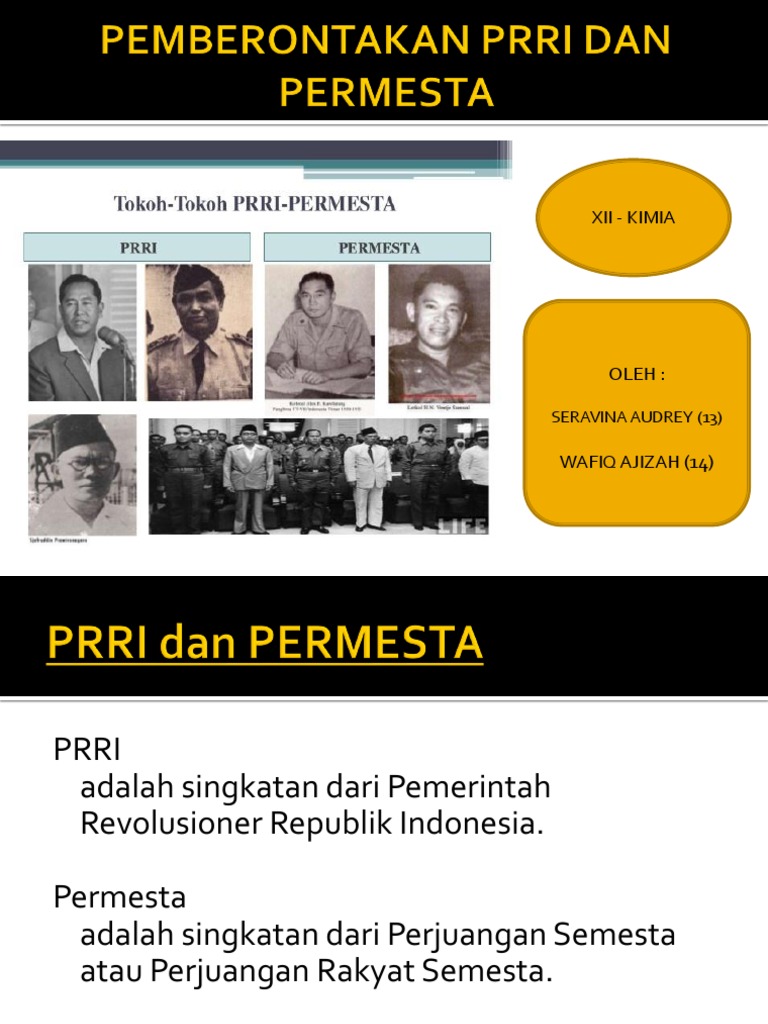 Prri Dan Permesta | PDF