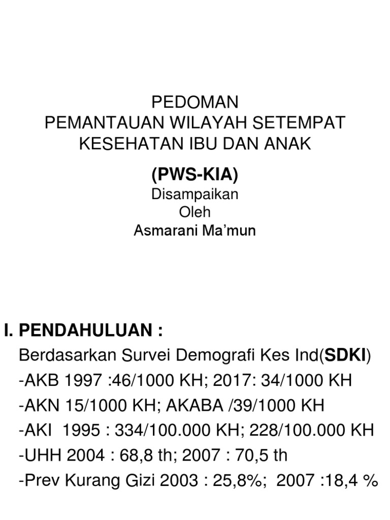 Pedoman Pws-Kia | PDF