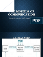 The Models of Communication: Linear, Interactive and Transactional | PDF | Neuropsychology ...