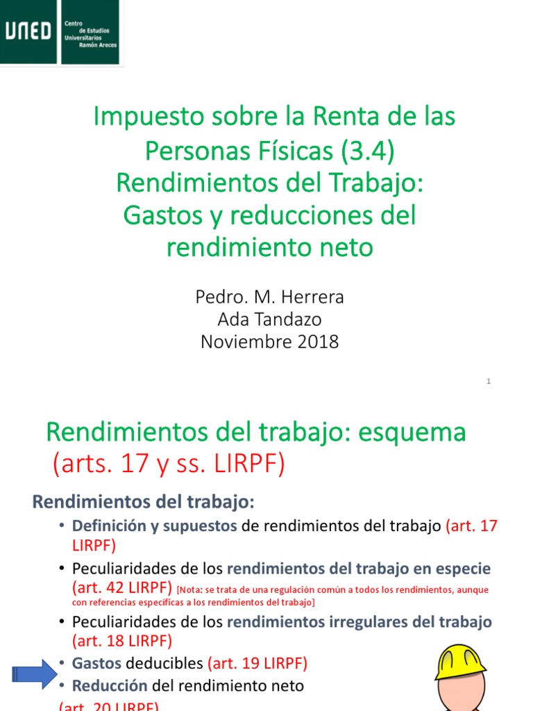 Deducciones IRPF: Rendimientos del Trabajo | PDF | Gobierno | Economias