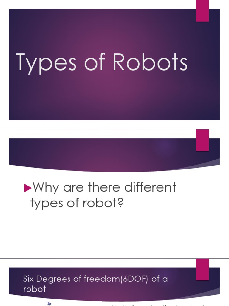 Types of Robots | PDF | Cartesian Coordinate System | Robot